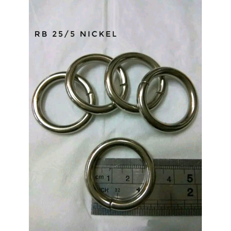 Jual Ring O Bulat tebal/Ring bulat tebal nikel diameter 2,5cm | Shopee ...