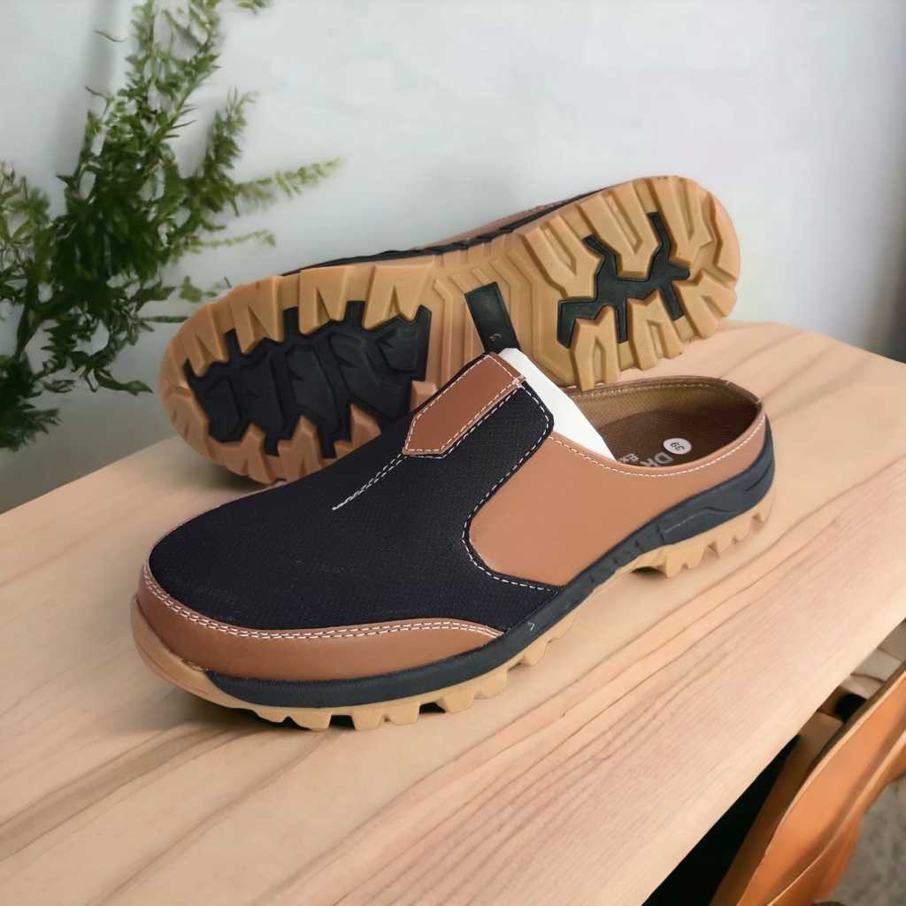 Jual Dr. Tom Sepatu Sandal Slop Pria Kasual Bustong Sol karet | Shopee ...