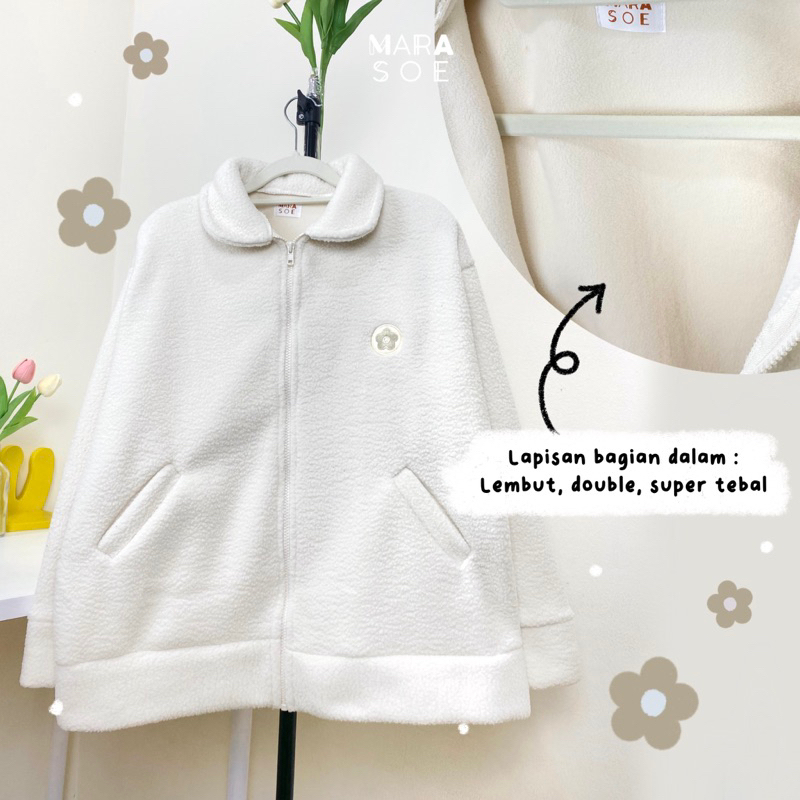 Jual [Marasoe] MUVVIN JACKET — Jaket Bulu Tebal Jaket Musim Dingin Jaket Sherpa Bulu Domba Jaket ...