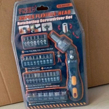 Jual OBENG RACHET SET 35 IN 1 -SCREWDRVER RACHET 35 IN 1 TAIWAN ...