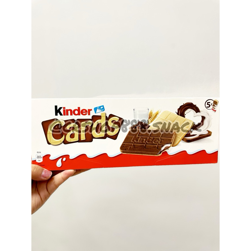 Jual Kinder Cards Bar Coklat Biskuit (isi 5cards) SINGAPORE 128grm ...