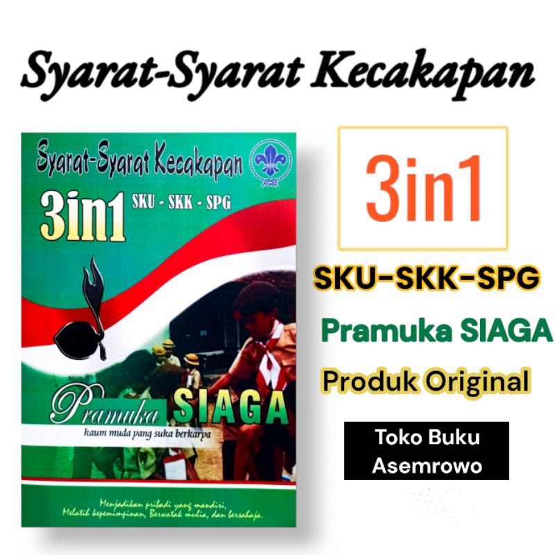 Jual buku pramuka siaga 3in1 sku skk spg | Shopee Indonesia