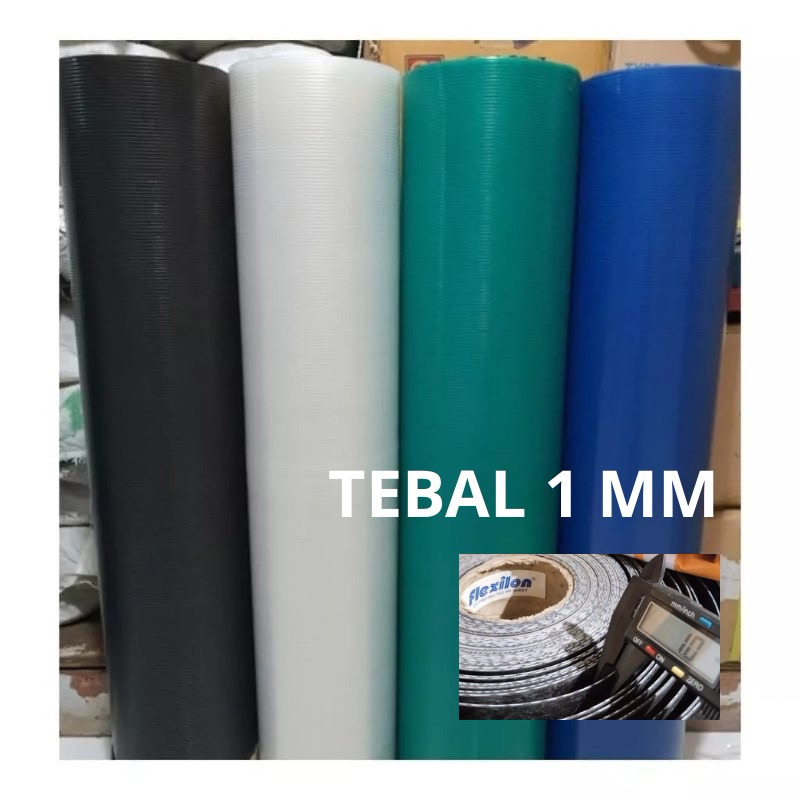 Jual Fiber Pagar Plastik / Penutup Pagar Plastik Motif Polos Flexilon ...