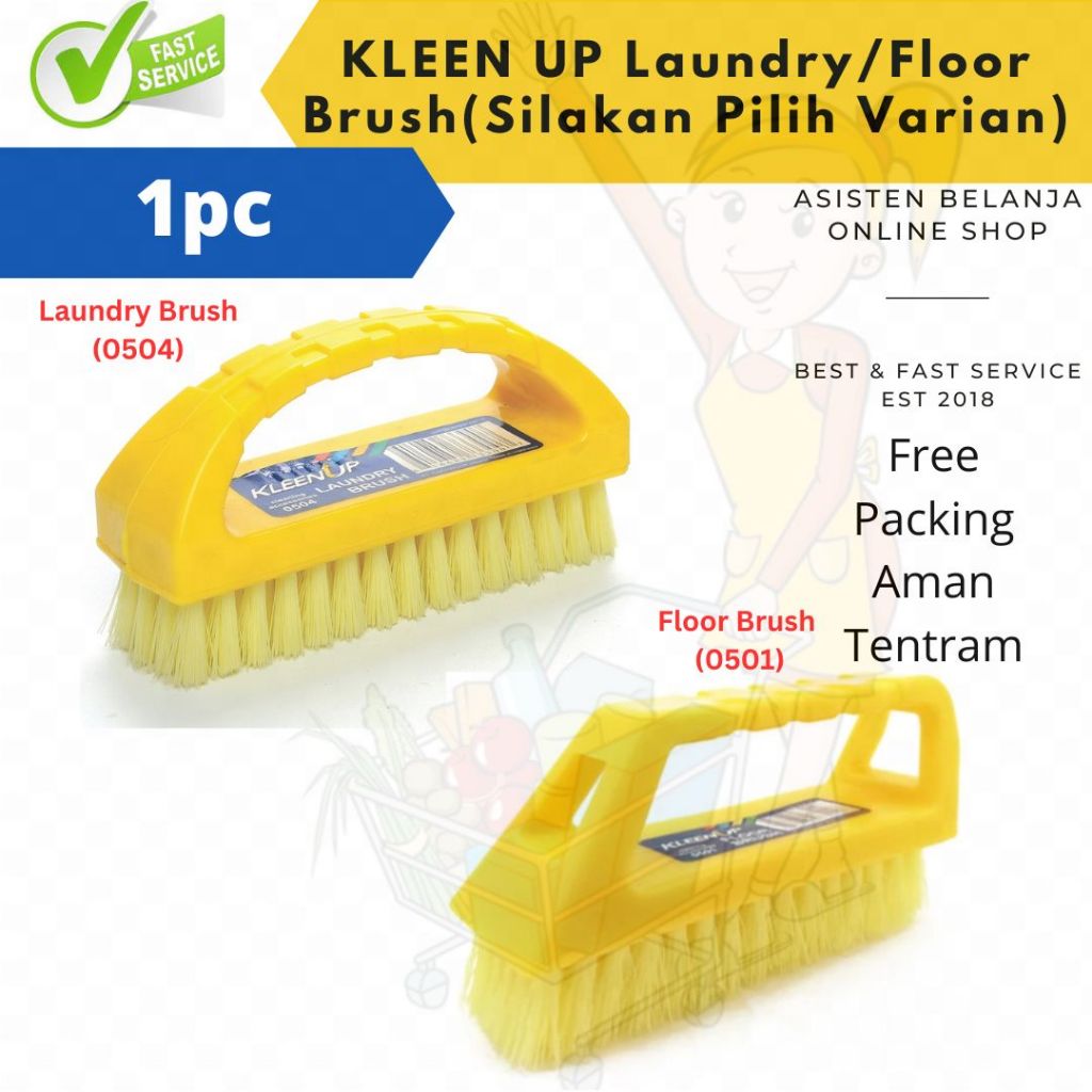 Jual KleenUp Kleen Up Laundry / Floor Brush Sikat baju Sikat lantai ...