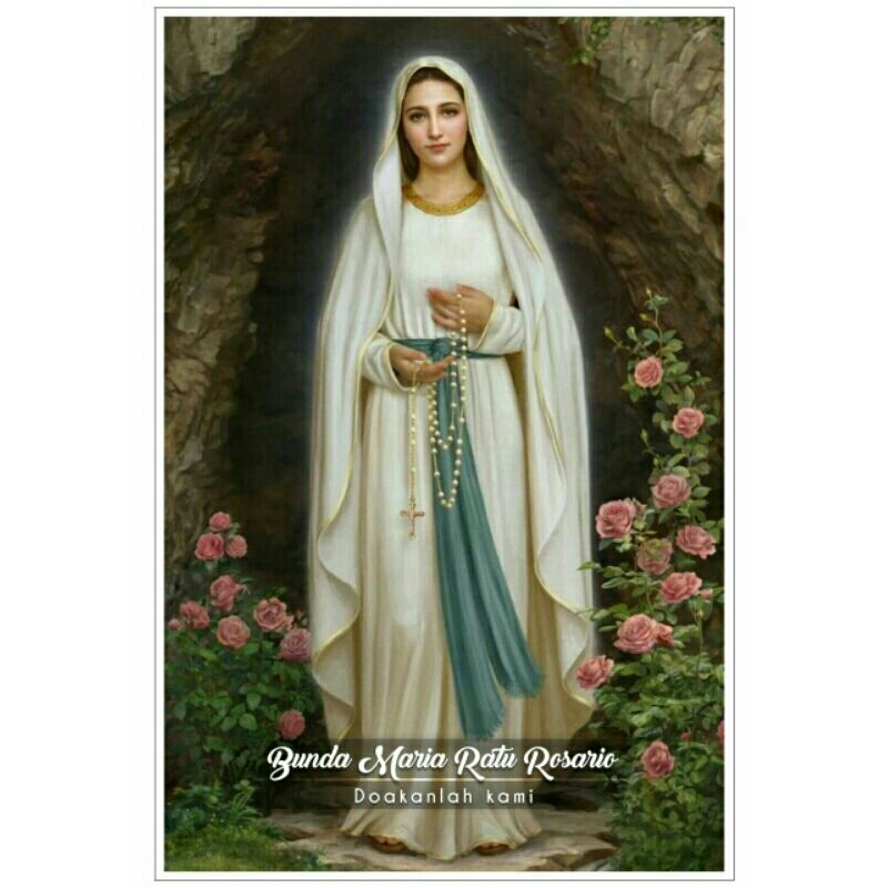 Jual Poster Bunda Maria/ Poster Rohani | Shopee Indonesia