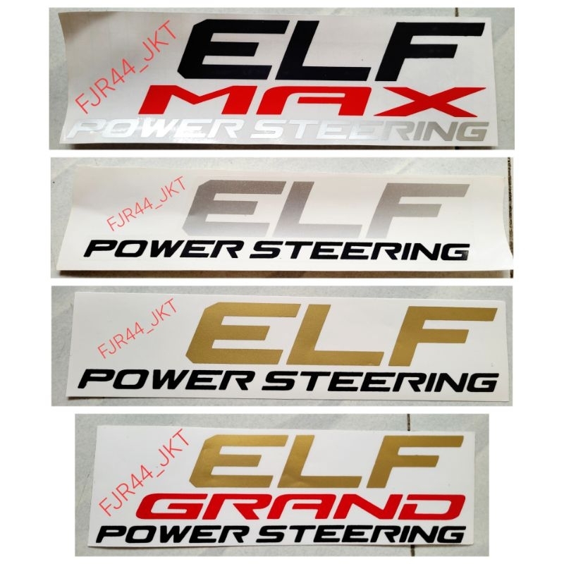 Jual Sticker stiker isuzu elf / stiker elf max powersteering / stiker ...