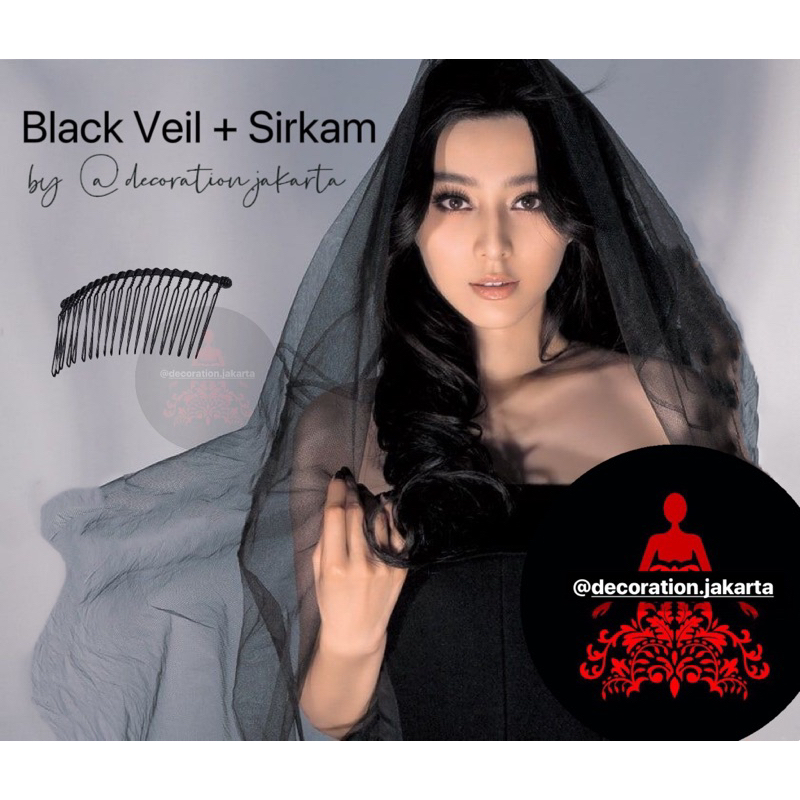Jual VEIL +SIRKAM HITAM | BLACK VEIL | Shopee Indonesia