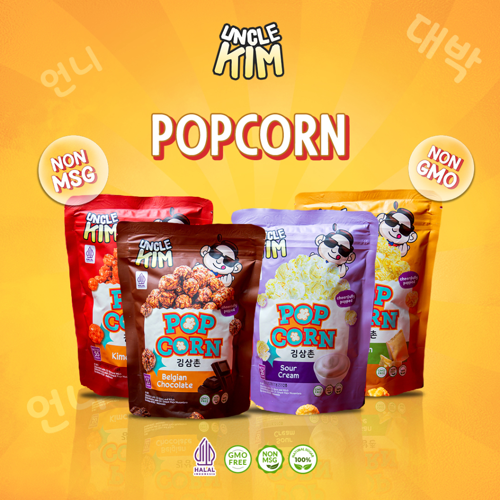 Jual Popcorn - Uncle kim - Snack - Makanan Ringan - 55 gr | Shopee ...