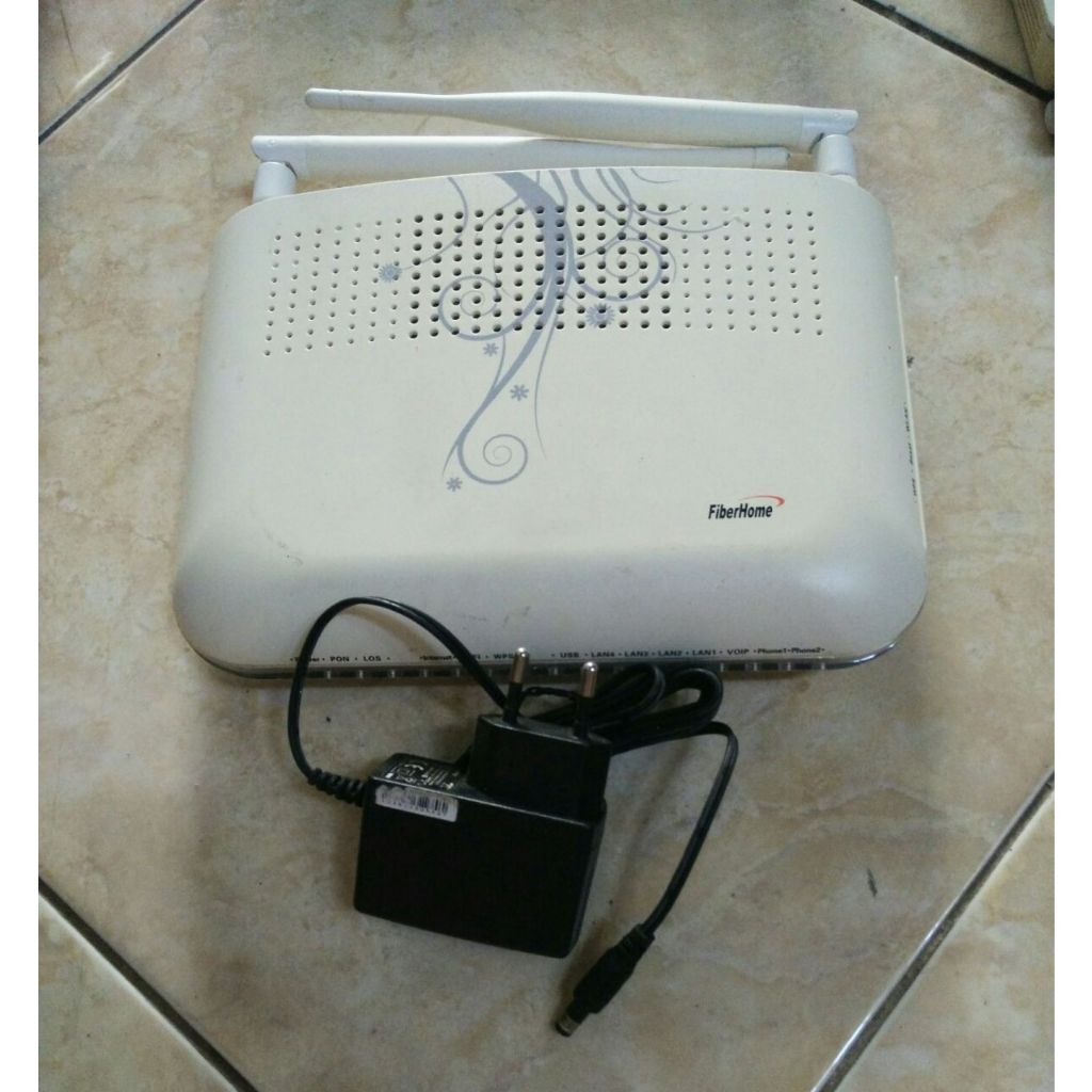 Jual Modem FiberHome AN5506-04-FS batik putih + Adaptor | Shopee Indonesia