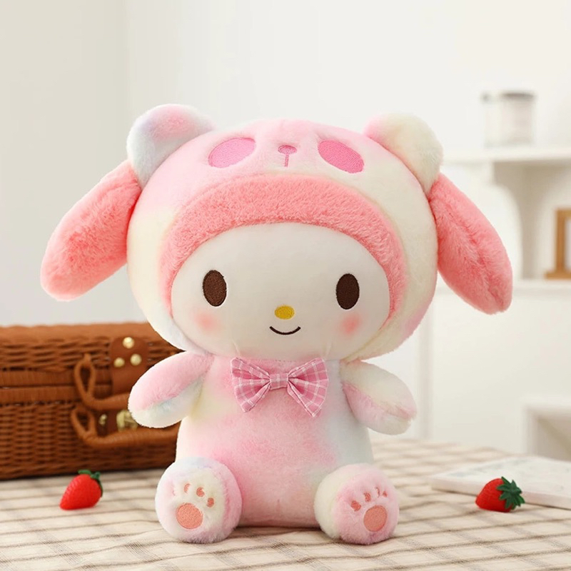 Jual BONEKA terbaru tie dye cinnamorol kuromi dan melody/ realpict/ kado hadiah ulang tahun anak ...