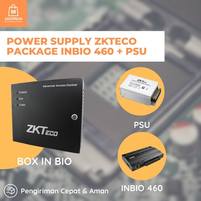 Jual Power Supply ZKTeco Paket INBIO 460 PRO Untuk Mesin Absensi dan ...