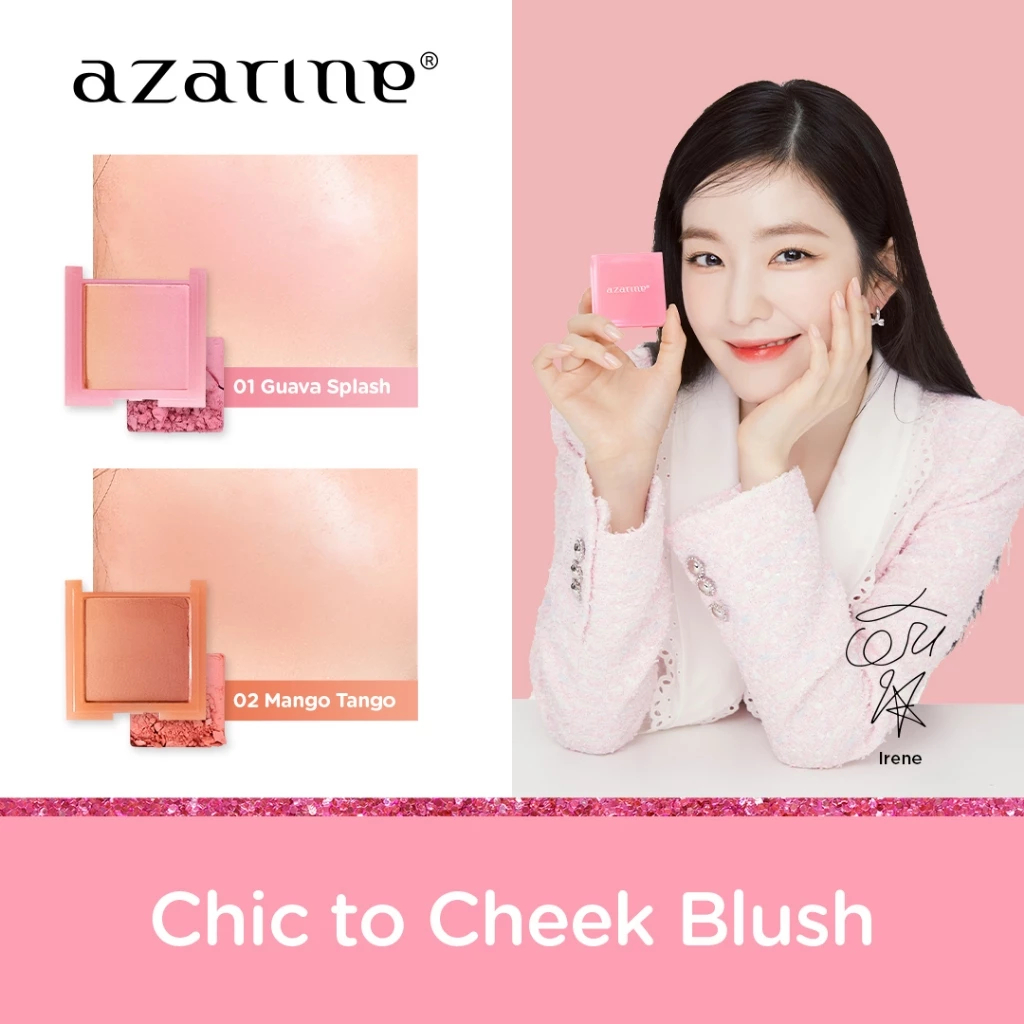 Jual AZARINE Chic to Cheek Powder Blush 5,2gr | Shopee Indonesia