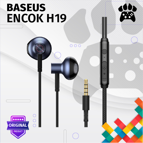 Jual Baseus Headset Handsfree Encok 3.5mm Wired Earphone - Baseus Encok ...