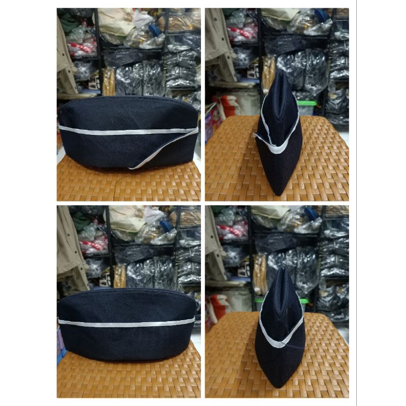 Jual TOPI MUDS perhubungan pria list putih TOPI MUT PERHUBUNGAN HONORER ...