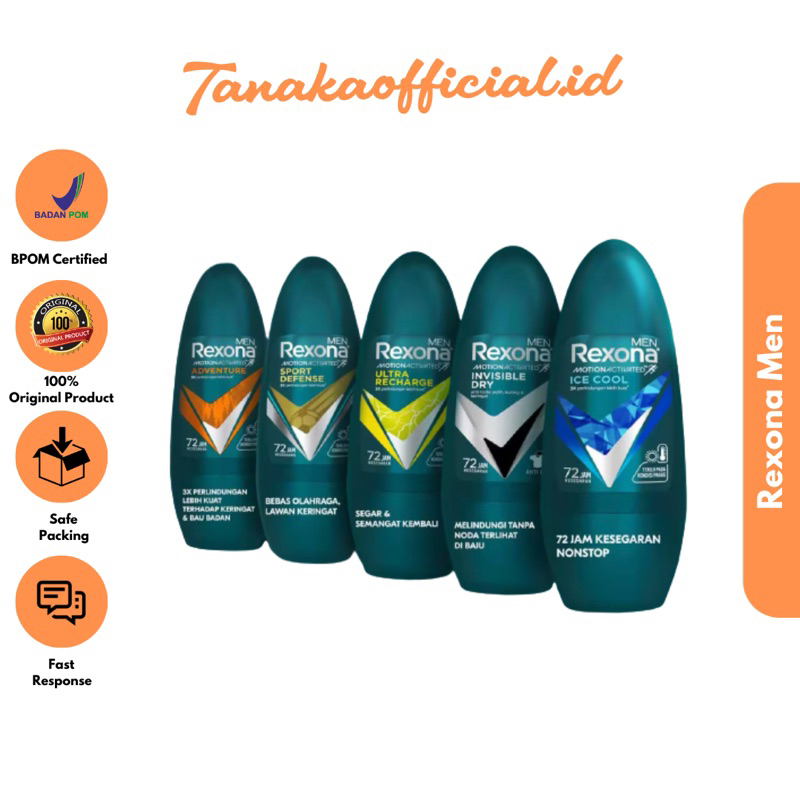 Jual Rexona Men Roll On 45ml | Shopee Indonesia