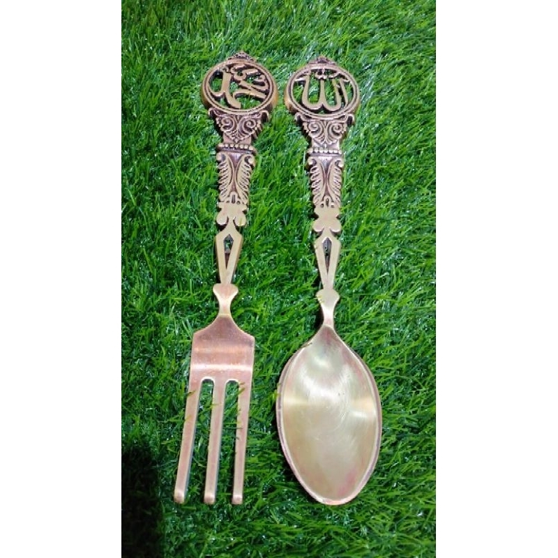 Jual sendok Kuningan kuno antik lafadz | Shopee Indonesia