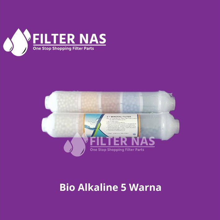 Jual Filter Alkaline penambah PH /BIO ALKALINE 5 in 1/Alkaline RO ...