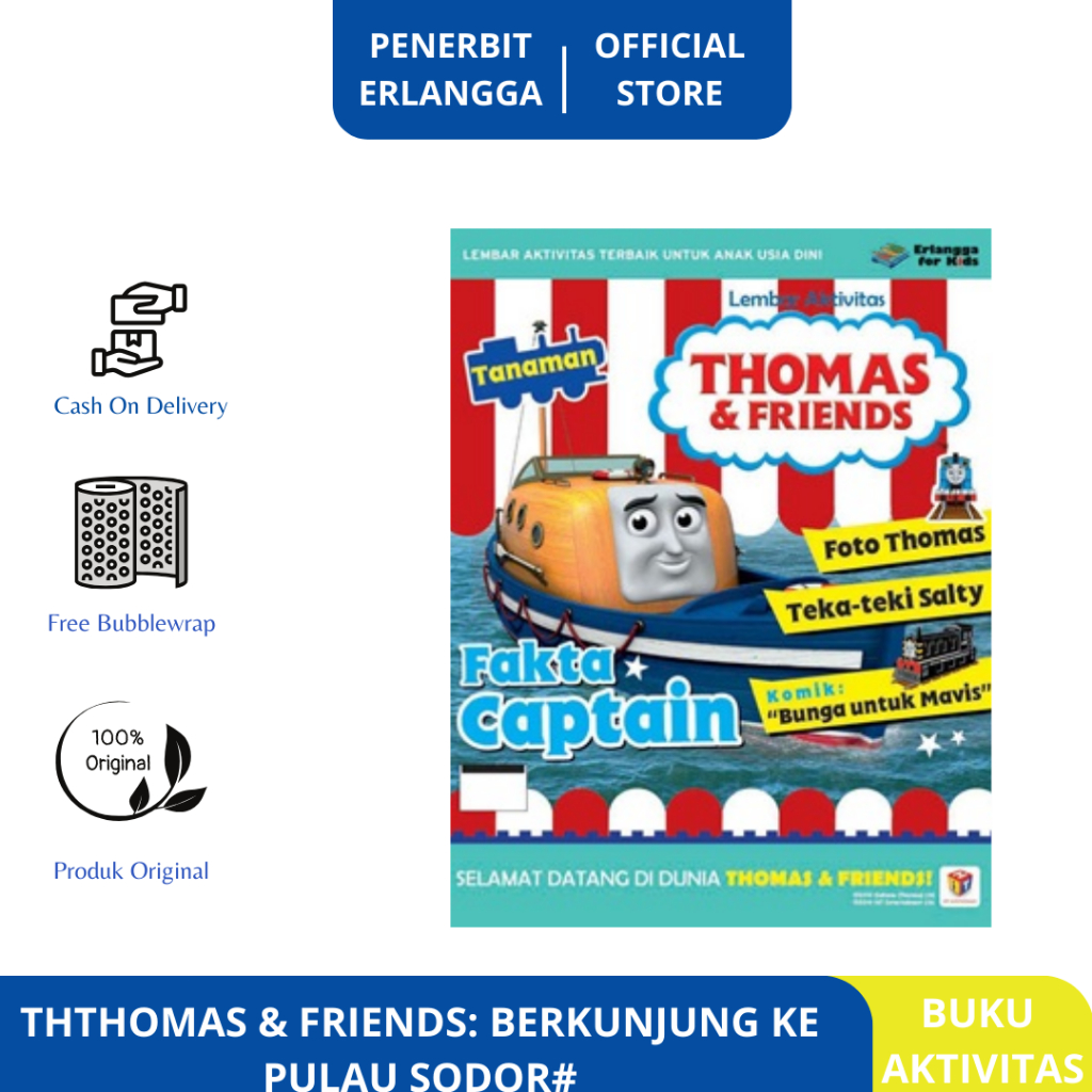 Jual BUKU AKTIVITAS ANAK: LEMBAR AKTV. THOMAS & FRIENDS ED.36# -ERLANGGA | Shopee Indonesia