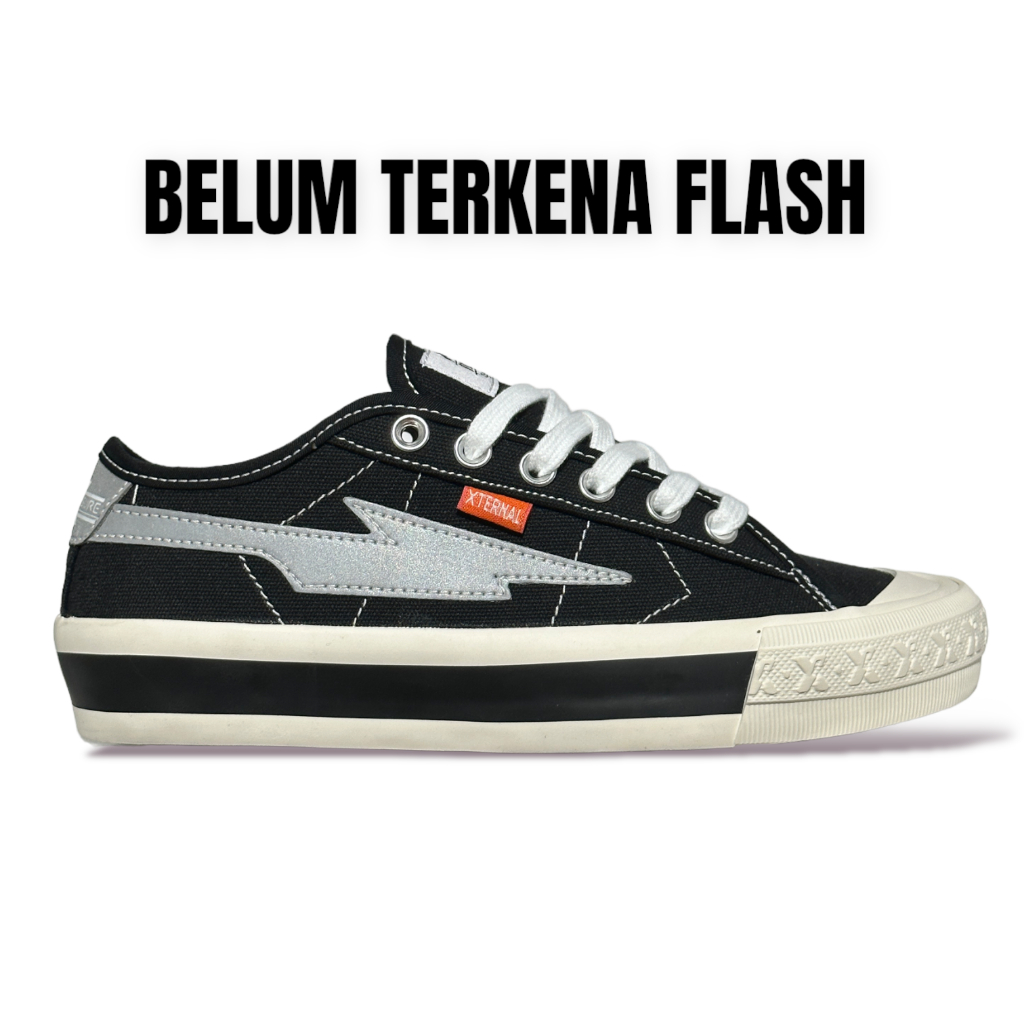 Jual Sepatu Pria-Wanita Xternal Mitterns Storm Low Black Reflective ...