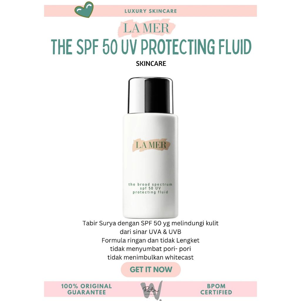 Jual BPOM La Mer The Broad Spectrum SPF 50 UV Protecting Fluid ...