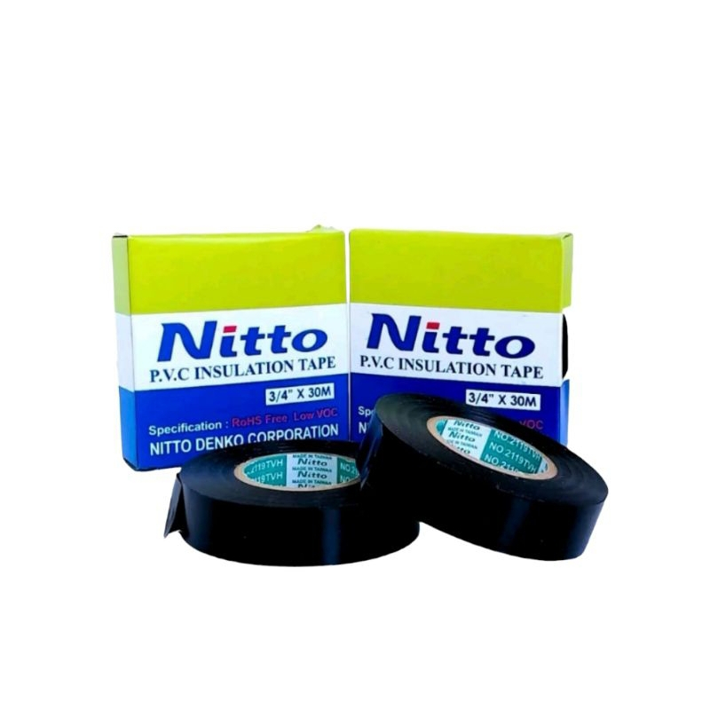 Jual ISOLASI NITTO 3/4 x 30 / ISOLASI LISTRIK | Shopee Indonesia