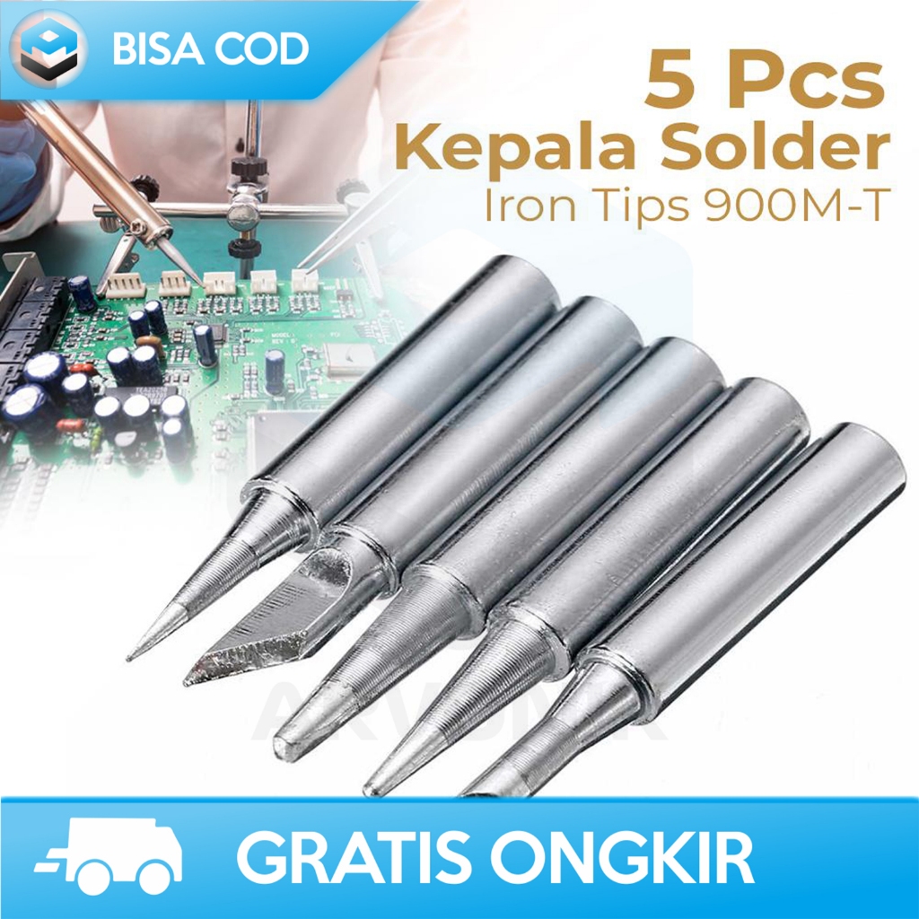 Jual MATA SOLDER IRON 900M-T MATERIAL BESI BERKUALITAS UNIVERSAL ISI ...