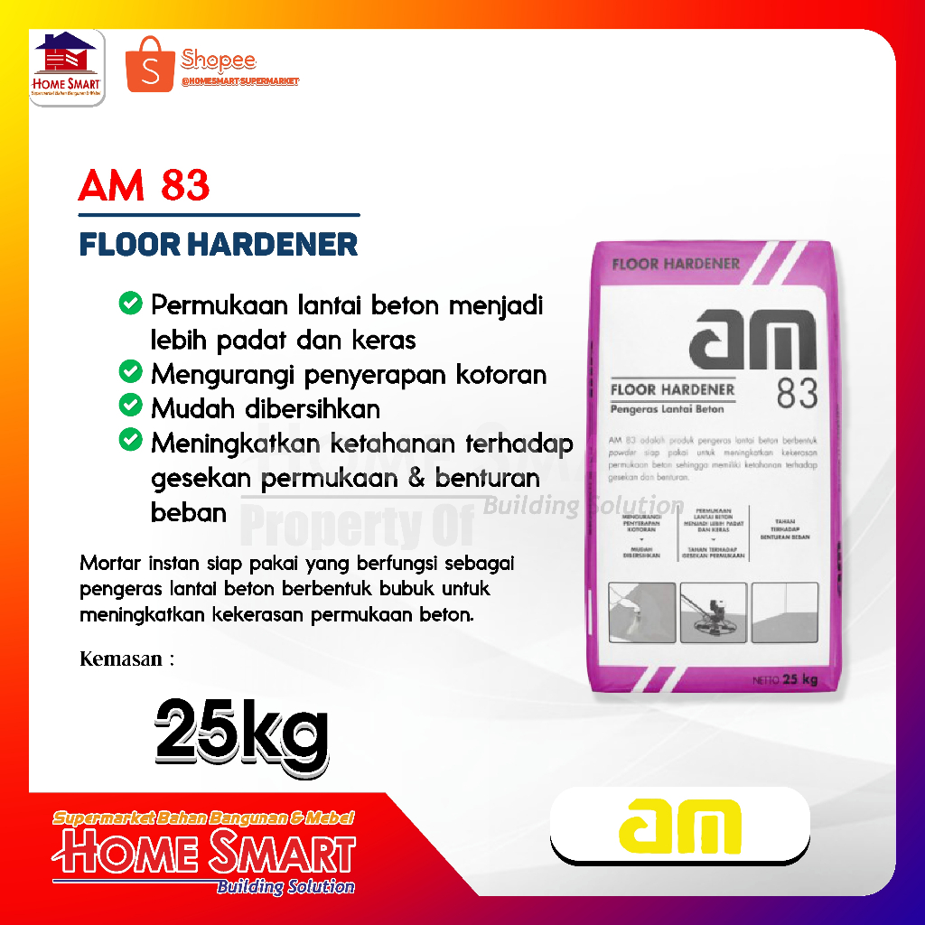 Jual AM 83 - FLOOR HARDENER kemasan 25 kg | Shopee Indonesia
