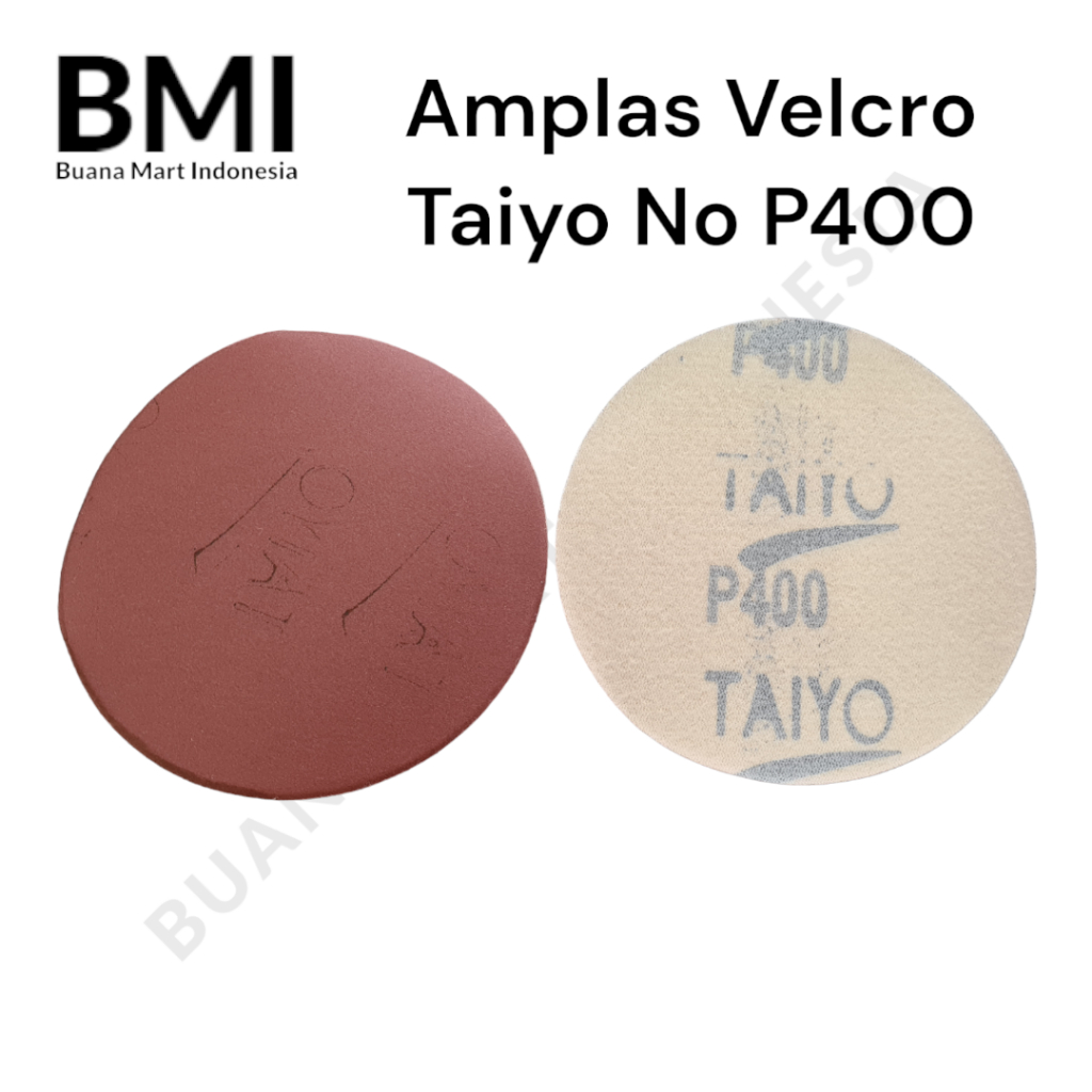 Jual Amplas Velcro Taiyo No 400 | Amplas Bulat | Amplas Tempel | Grit ...