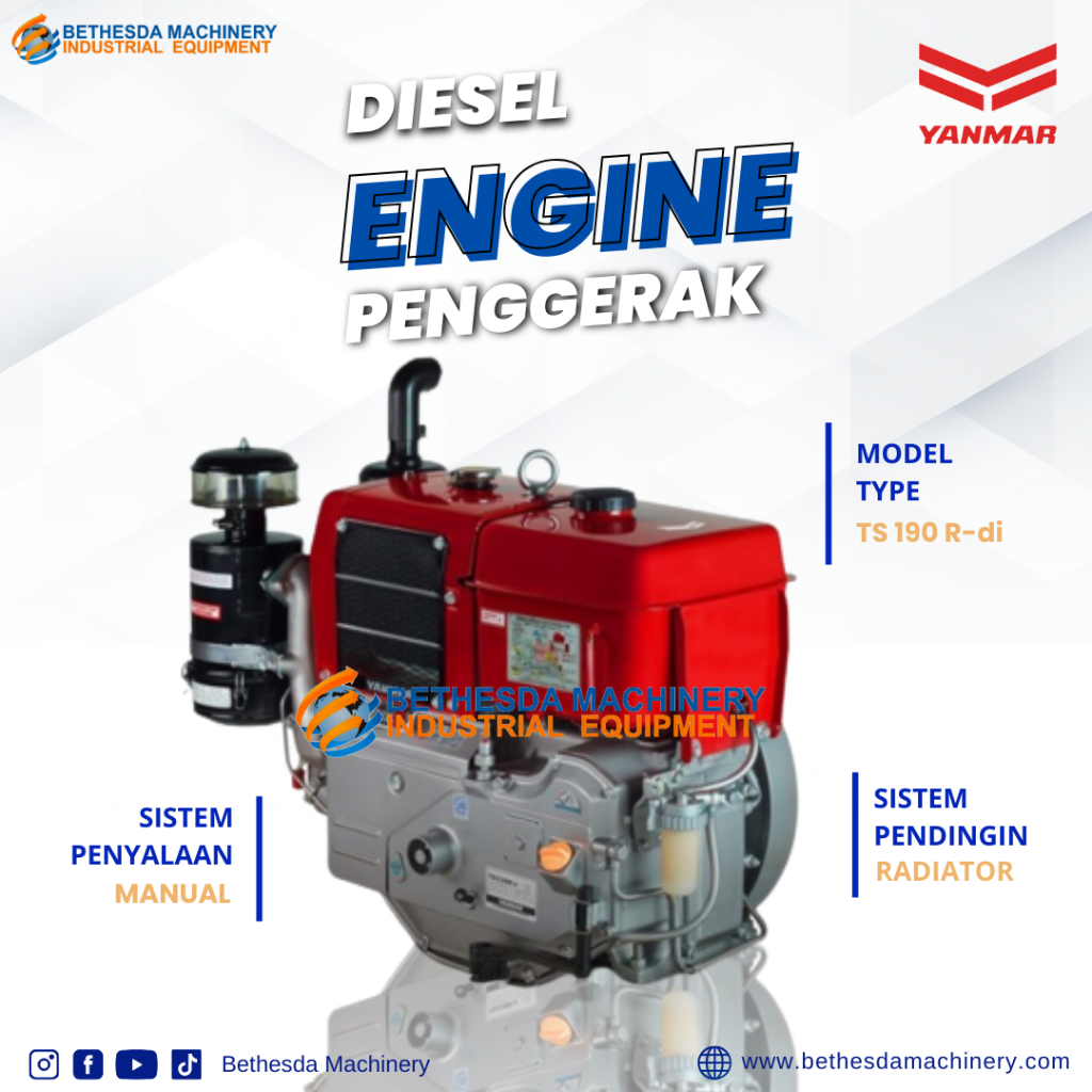 Jual Mesin Penggerak / Diesel Engine 19 Hp / Pk YANMAR TS 190 R | Shopee Indonesia