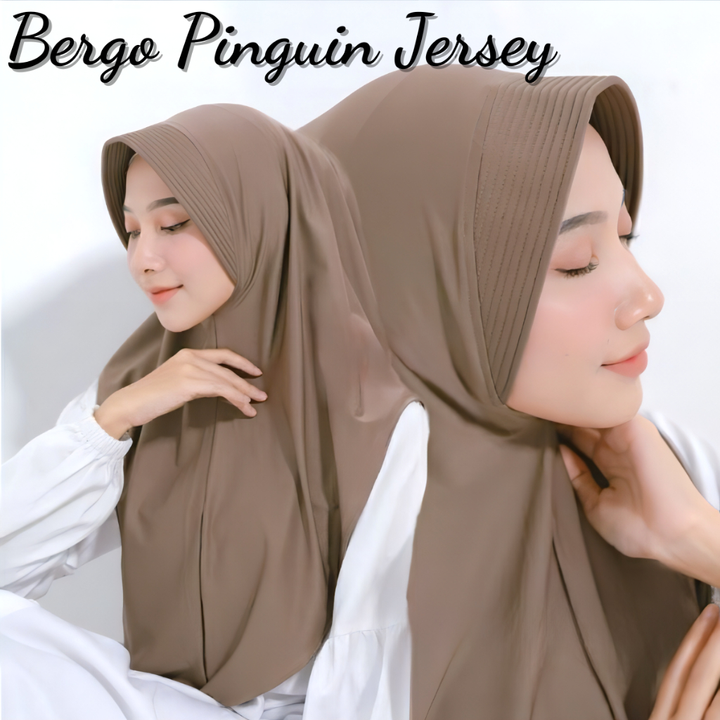 Jual Hijab Instan Daily Bergo Hamidah Pinguin Jersey / Jilbab Harian Ped Jersey Premium | Shopee ...