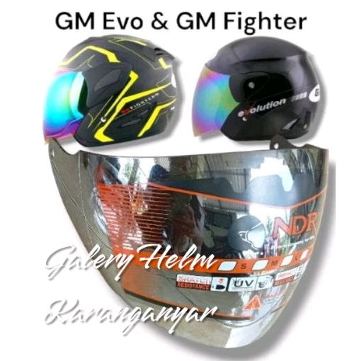 Jual (NDR3) Kaca GM evo GM fighter GM GV2 GM Icon | Kaca GM iridium Bening Smoke Pelangi silver ...