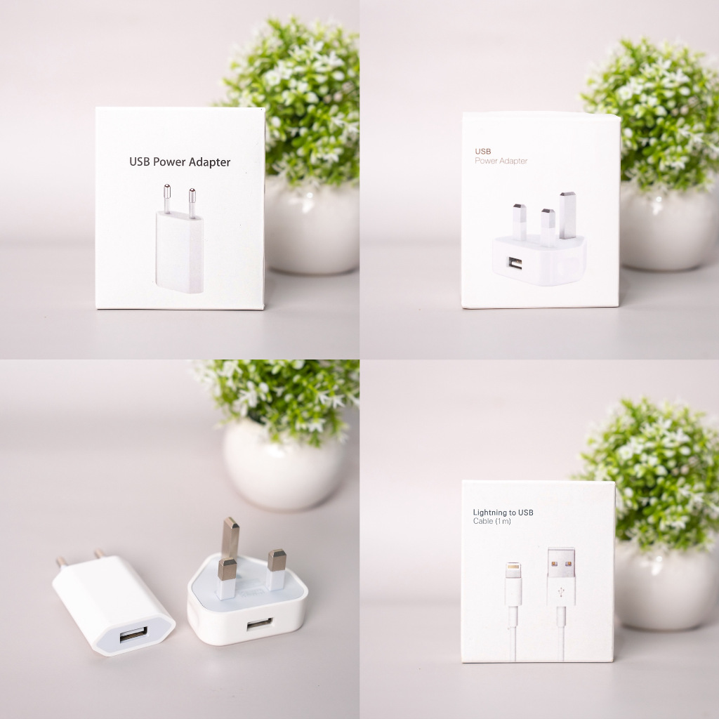 Jual Adapter 5 Watt, Kabel Charger USB to Lightning | Shopee Indonesia