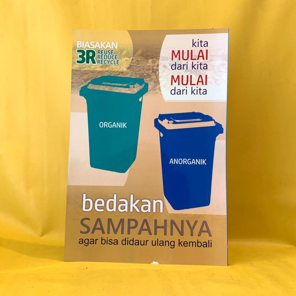 Jual Poster Cintai Lingkungan | Poster Biasakan 3R Reuse Reduce Recycle ...