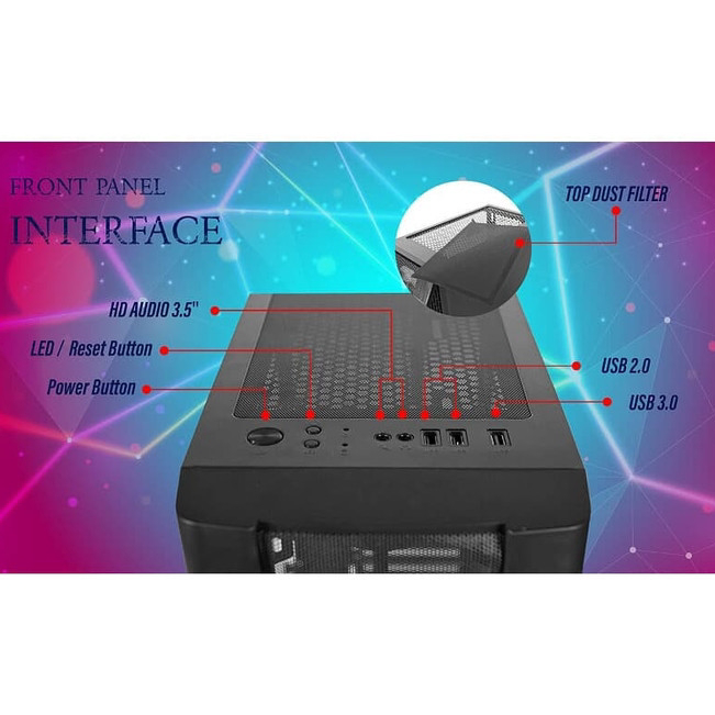 Jual Produk Keren Casing PC CUBE GAMING BYRON - ATX - LEFT SIDE ...
