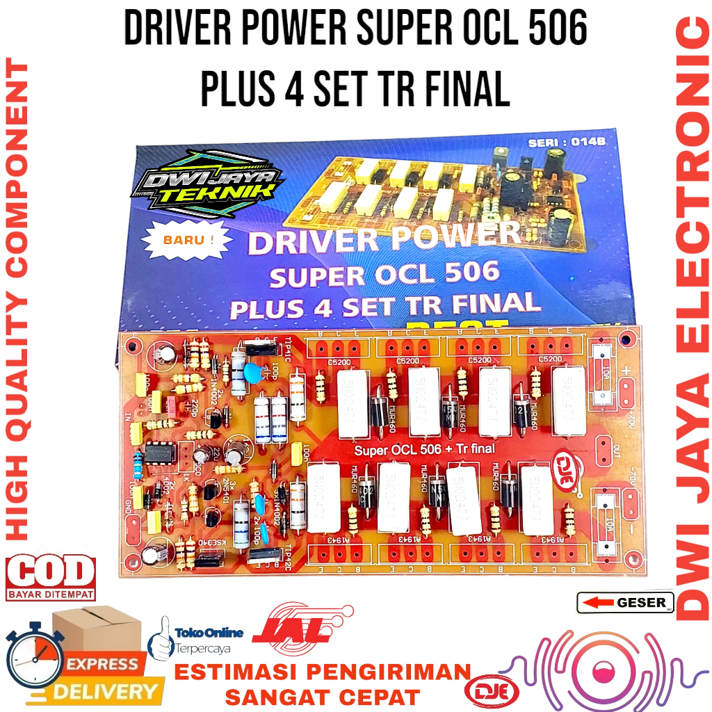 Jual KIT DRIVER POWER SUPER OCL 506 PLUS 4 SET TR FINAL JAL SOCL 506 + TERMINAL JAL | Shopee ...