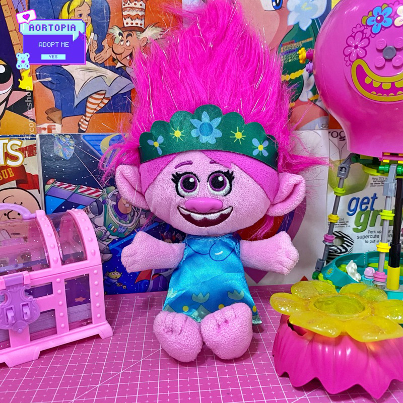 Jual BONEKA POPPY TROLLS BRANCH POPPY SHIMMER GLITTER HAIR CUTTING ...