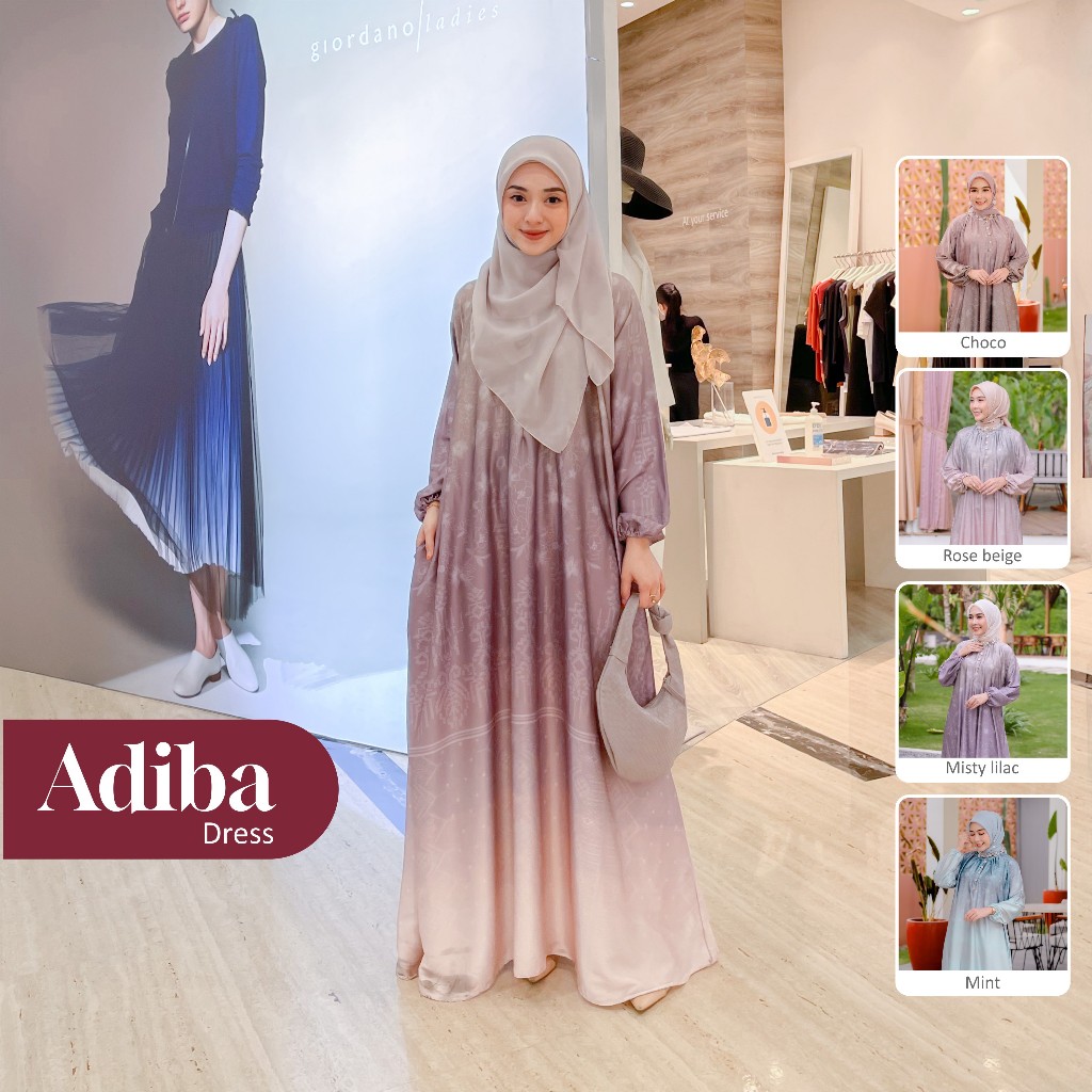 Jual Adiba Gamis Daily Premium Exclusive Series (GAMIS SAJA) | Shopee ...