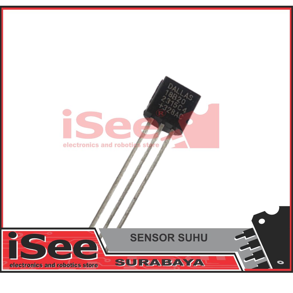Jual DS18B20 DALLAS 18B20 18S20 TO-92 IC Thermometer Temperature Sensor ...