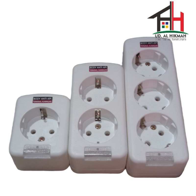 Jual Stop Kontak LOYAL 1 2 3 4 LUBANG TERMINAL KUNINGAN + LAMPU INDICATOR | Shopee Indonesia