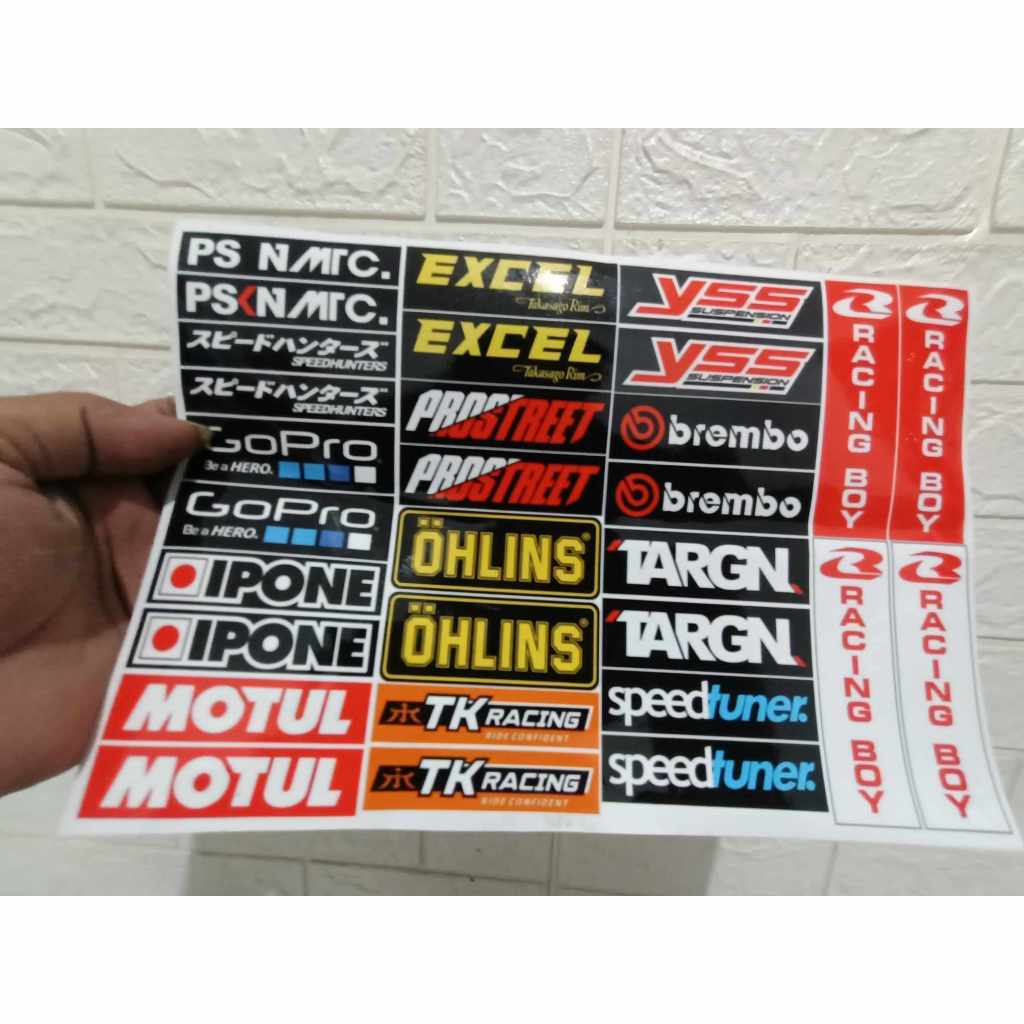 Jual STICKER BENGKEL LENGKAP TERBARU VIRAL | STICKER PACK MOTOR ...