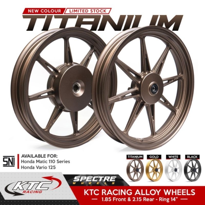 Jual Velg Racing Ktc Spectre Mio lama, Vario125, Vario150, Beat Scoopy ...