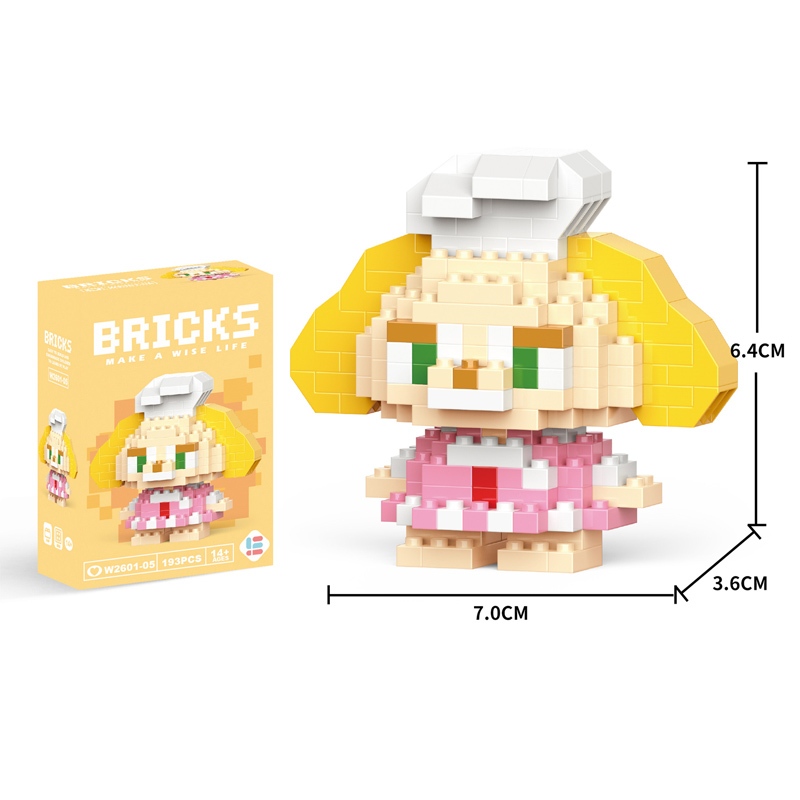 Jual DIY Bricks Mini Nano Block Model Kartun Building Block Mini Blok ...