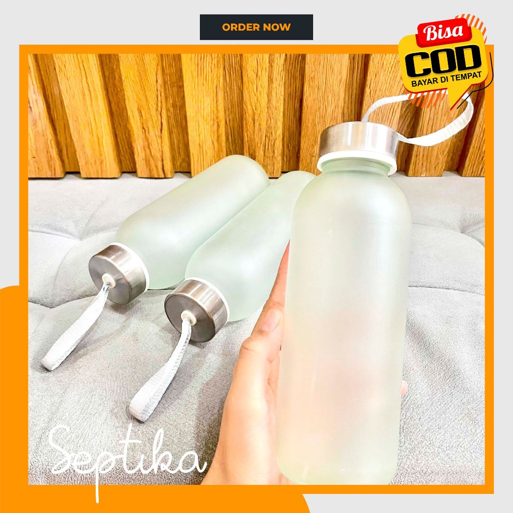 Jual BOTOL KACA DOVE TUMBLER DOFF 420 ML SOUVENIR TALI SILVER | Shopee ...