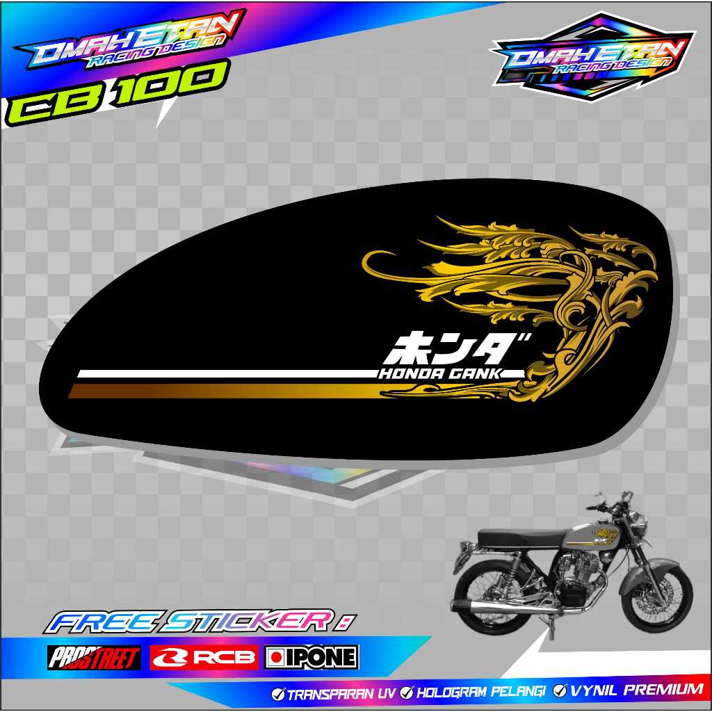 Jual STRIPING VARIASI MOTOR CB 100 HONDA GANK / STICKER LIST MOTOR ...