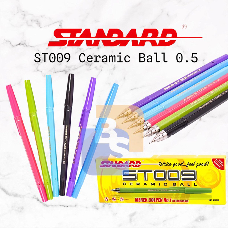 Jual Pulpen Standard / Standard Pen ST009 Ceramic Ball 0.5 Isi - 1 pcs ...