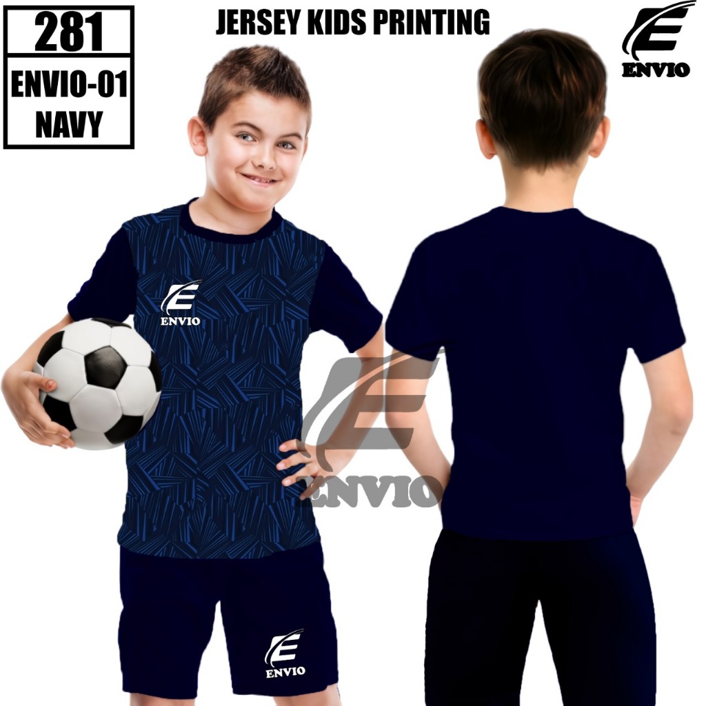 Jual ENVIO SETELAN JERSEY ANAK ANAK 4-11 TAHUN KAOS BOLA FUTSAL VOLLY ...