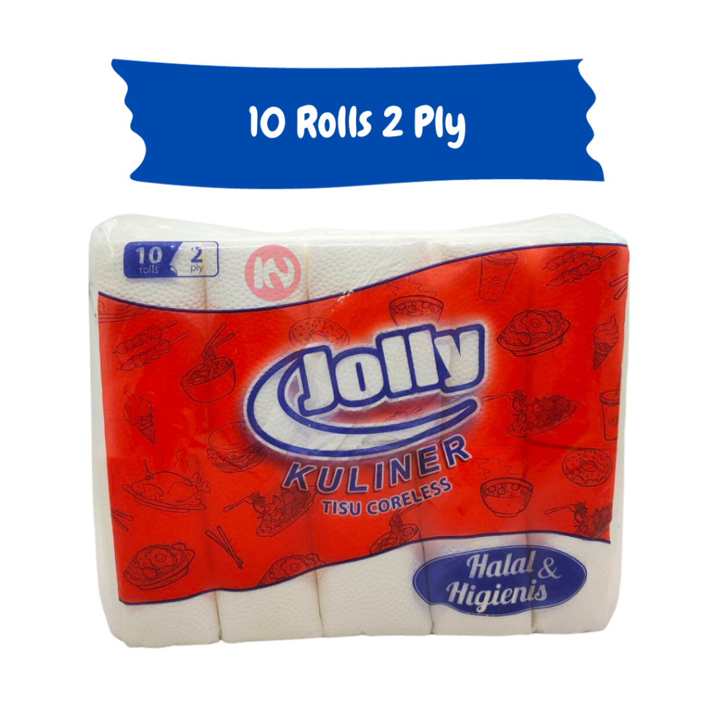 Jual Jolly Tisu Kuliner Coreless 10 Rolls Bale / Tissue Makan / Gulung ...
