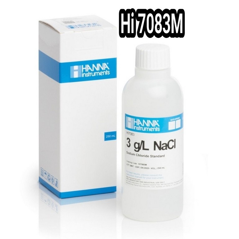 Jual HI 7083M 3.0 g/L NaCl Standard Solution (230 mL Bottle) | Shopee ...