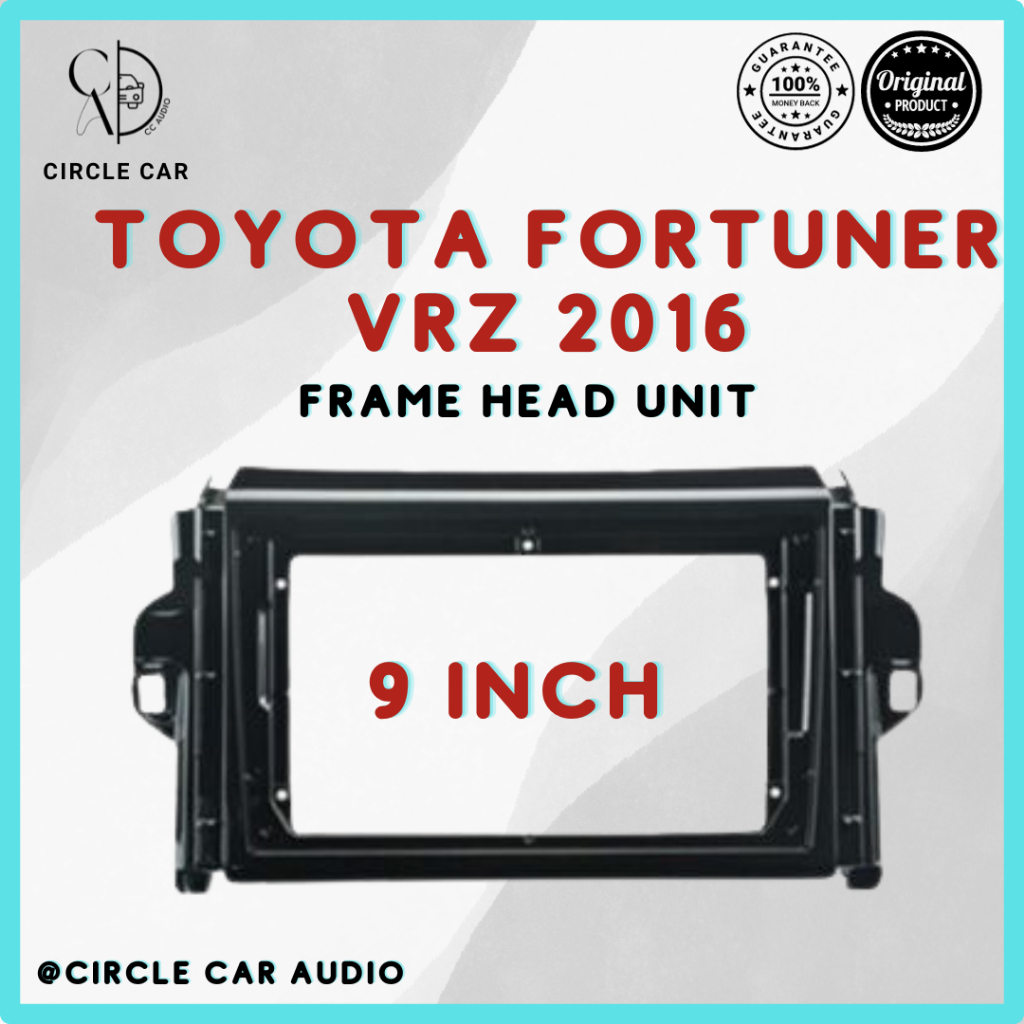 Jual FRAME HEAD UNIT 9 INCH TOYOTA FORTUNER / VRZ 2016 | Shopee Indonesia