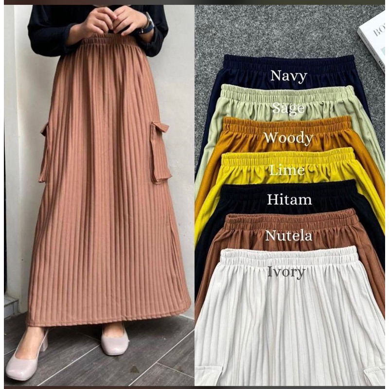 Jual ROK CARGO WANITA KNITE HORNET PREMIUM ROK CARGO knit Hornets jumbo ...